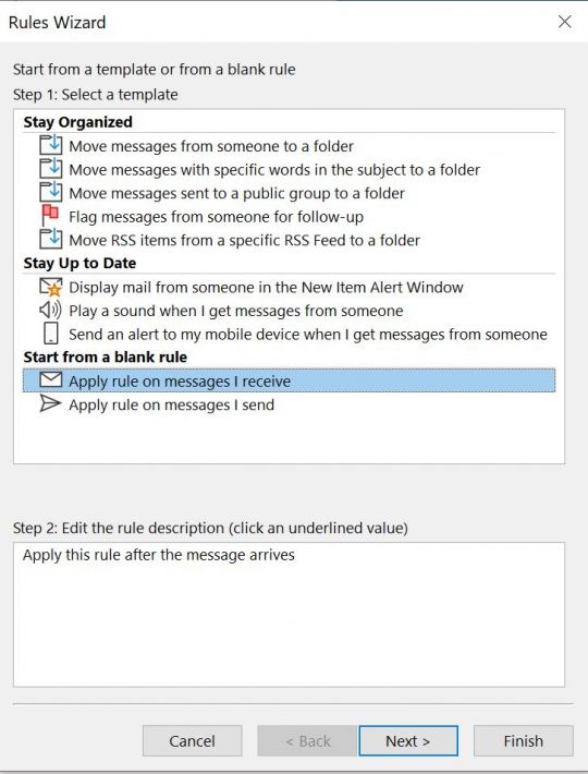 How to display an alert when Outlook email from a specific address ...
