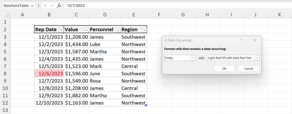 How to Use TODAY() Function to Highlight Dates in Excel
