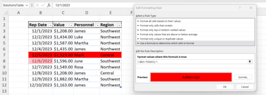 How to Use TODAY() Function to Highlight Dates in Excel