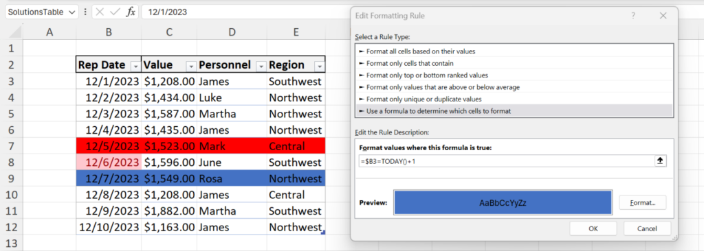 How to Use TODAY() Function to Highlight Dates in Excel
