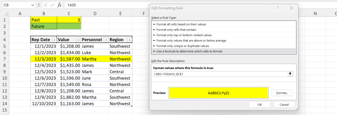 如何使用 TODAY() 在 Excel 工作表中突出显示快速临近的日期 - Flnug.com