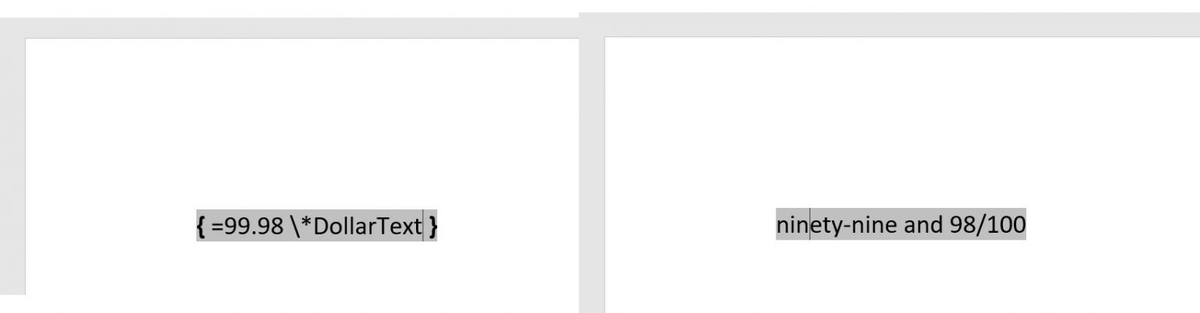 How to use a field switch to spell out dollar amounts in a Word ...