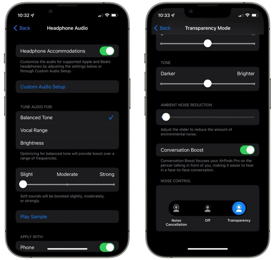 How to boost your conversation volume while wearing AirPods in iOS 15
