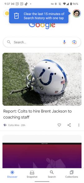 How to delete the last 15 minutes of your Google search history on ...