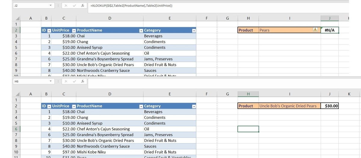 如何在 Excel 中的 XLOOKUP() 函数中使用通配符 - Flnug.com