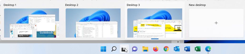How to work with virtual desktops in Windows 11