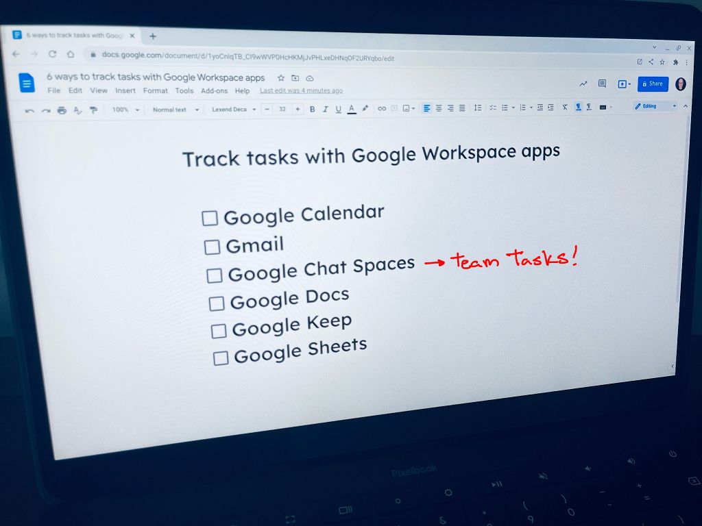 6 ways to track tasks with Google Workspace apps | TechRepublic