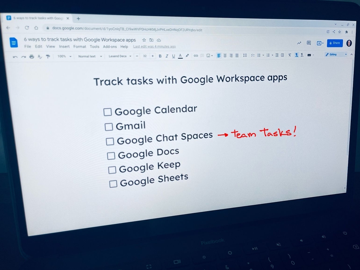 6 ways to track tasks with Google Workspace apps | TechRepublic