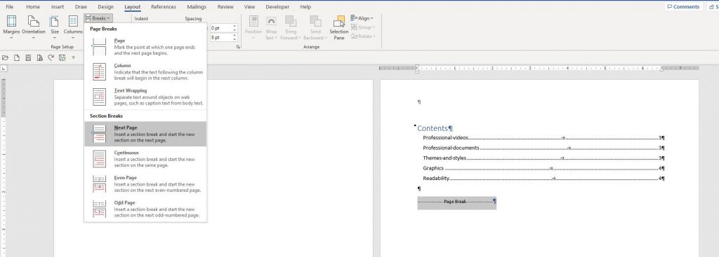 How to start page numbers after the first few pages in a Word document ...