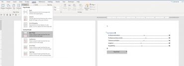 How to start page numbers after the first few pages in a Word document ...