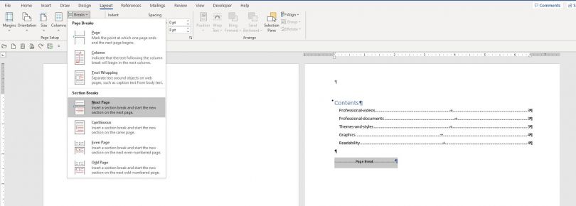 How to start page numbers after the first few pages in a Word document ...