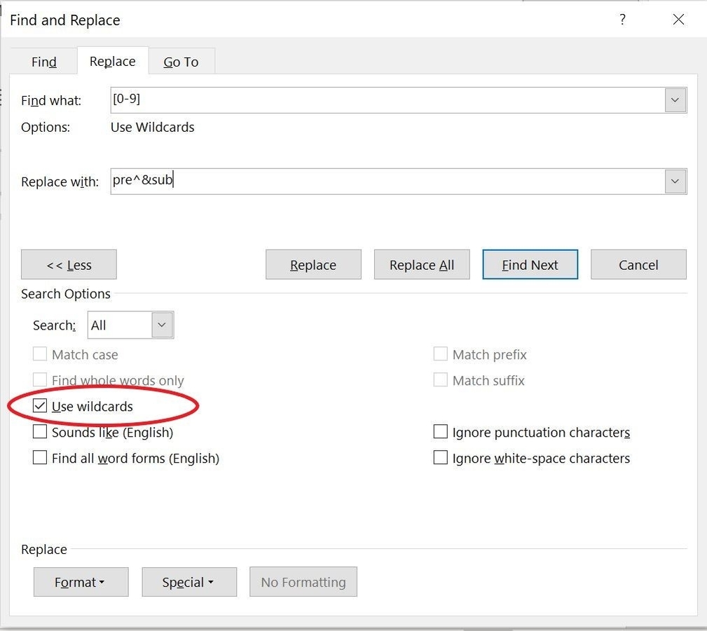 How to specify single- and double-digit values using the Replace ...
