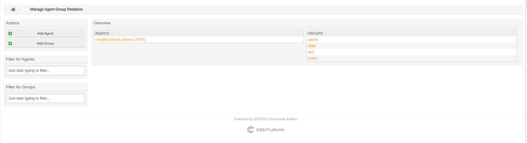 OTRS Guide: How to create groups and add permissions