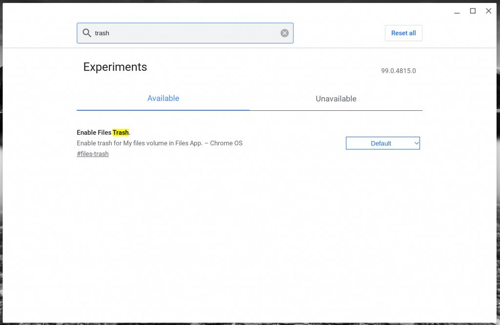 How to enable the recycle bin in Chrome OS