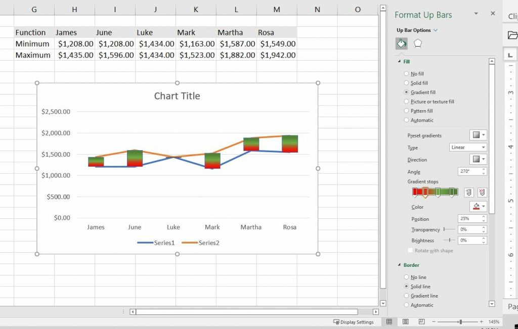 How to create a floating bar chart in Excel | TechRepublic