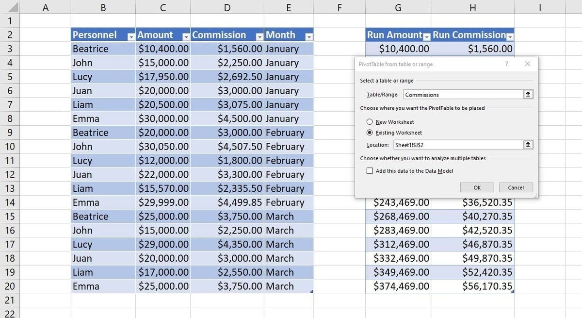 How To Calculate A Conditional Running Total Using A Pivottable In Excel Techrepublic