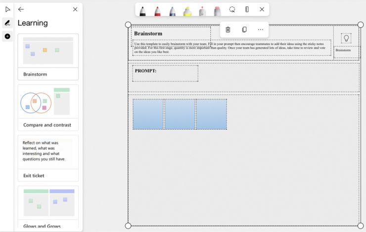How to use Microsoft Whiteboard on a PC or mobile device