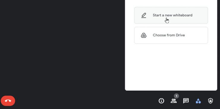 如何在 Google Meet 中使用白板 - Flnug.com