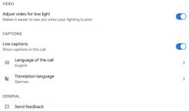 How to translate speech to a different language in Google Meet