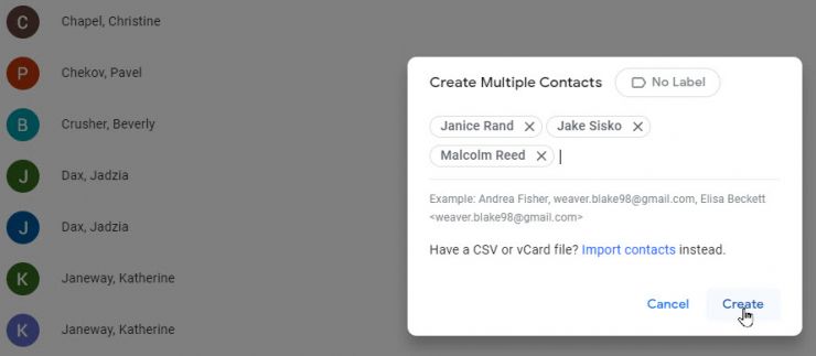 How to manage your Google Contacts