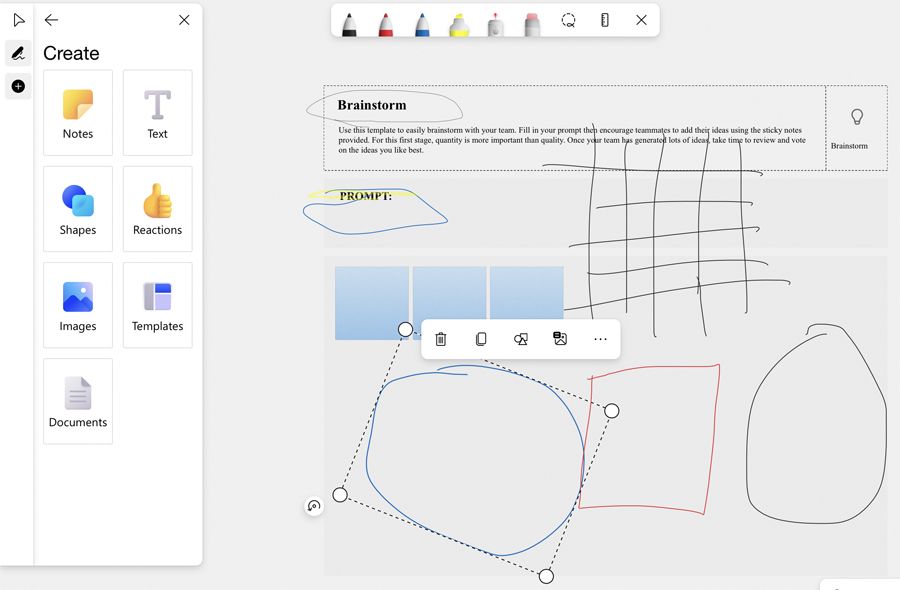 How to use Microsoft Whiteboard on a PC or mobile device