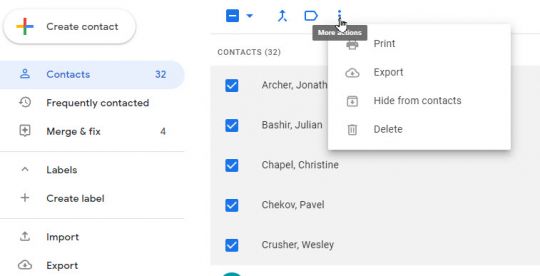 How to manage your Google Contacts