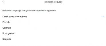 How to translate speech to a different language in Google Meet