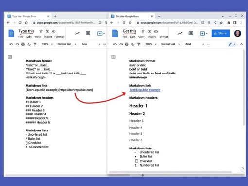 Google Docs 解释键入的 Markdown 命令以简化书写 - Flnug.com