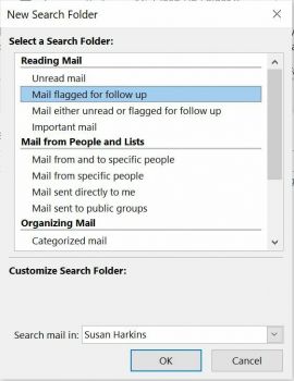 How to use search folders to keep up with today’s email in Outlook