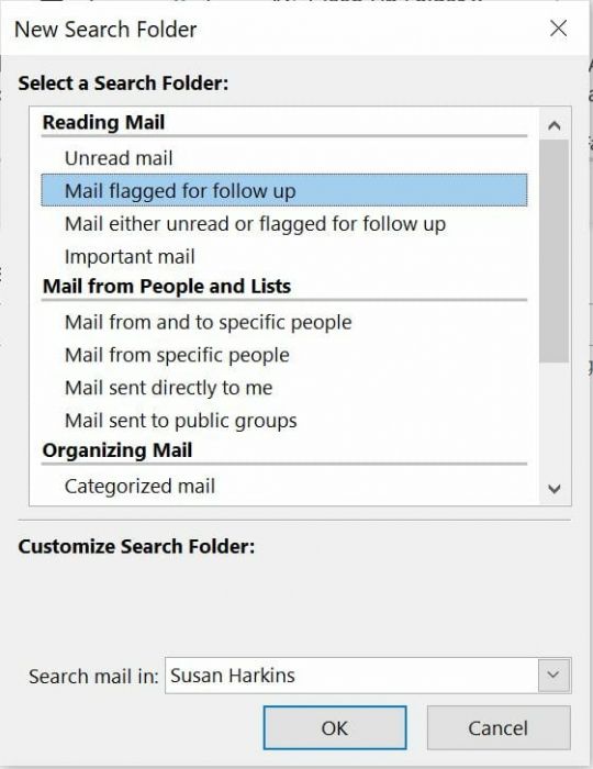 How to use search folders to keep up with today’s email in Outlook