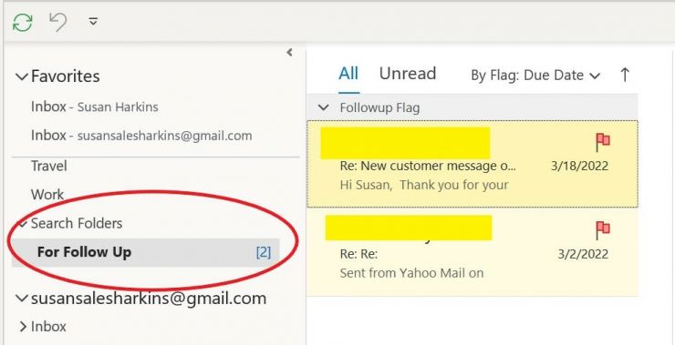 How to use search folders to keep up with today’s email in Outlook