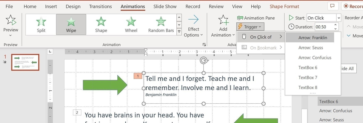 How to use triggers to control what happens next in PowerPoint | TechRepublic