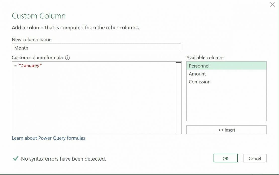 How to combine data ranges with Microsoft Power Query in Excel