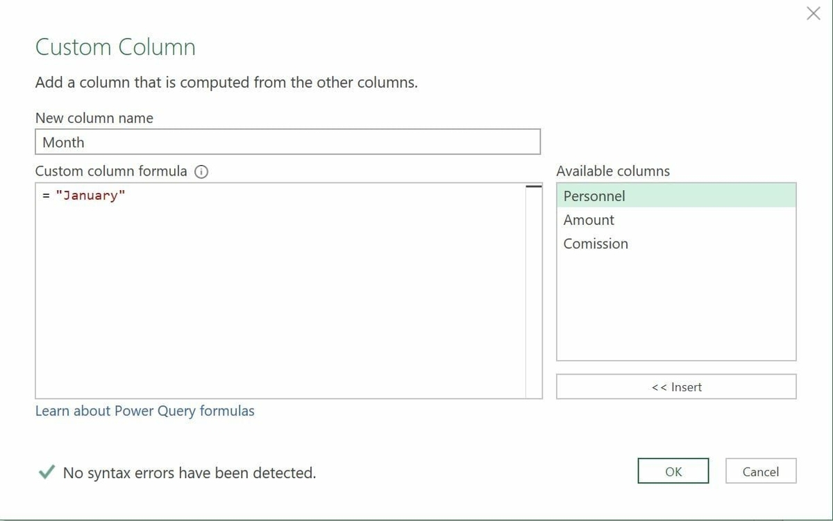 How to combine data ranges with Microsoft Power Query in Excel