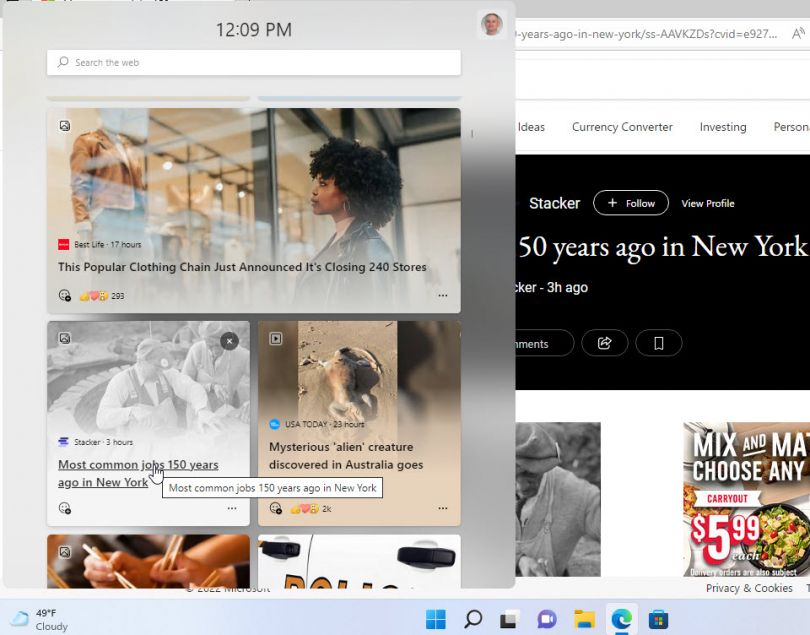 How to work with widgets in Windows 11