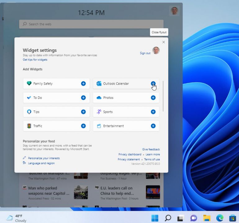How to work with widgets in Windows 11