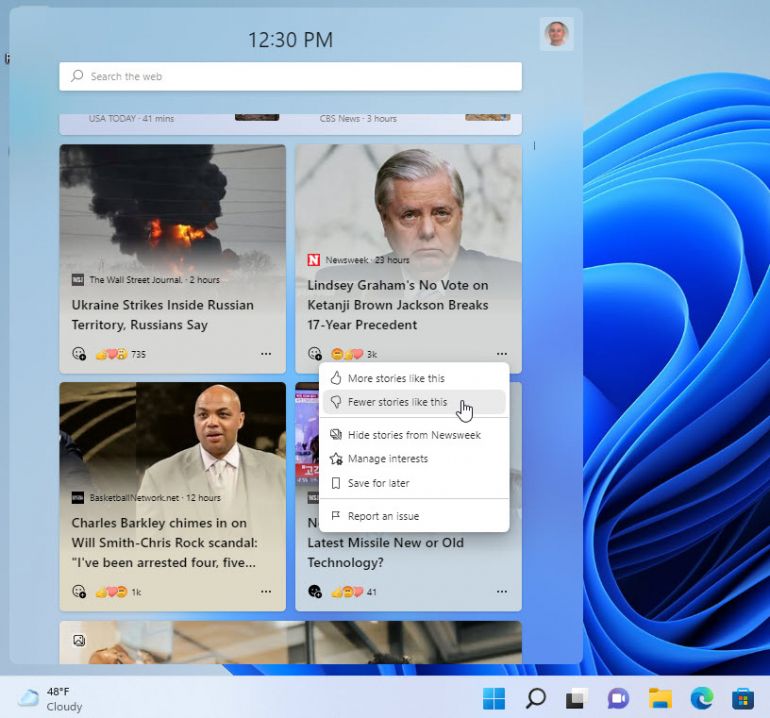 How to work with widgets in Windows 11