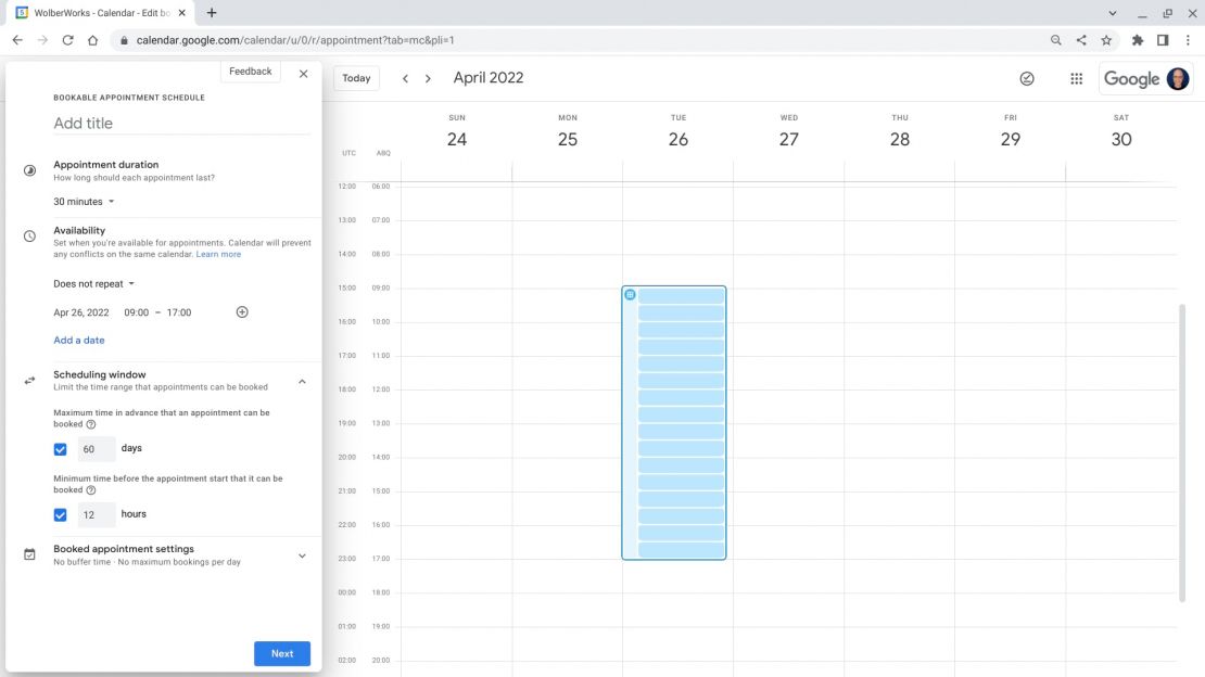 如何使用 Google 日历预约安排 - Flnug.com