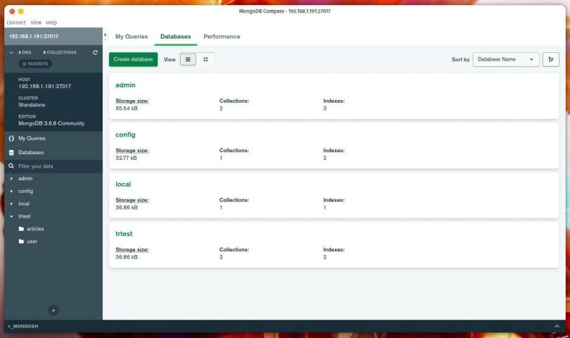 How To Create A Database And Add A Collection With Mongodb Gui Compass Techrepublic