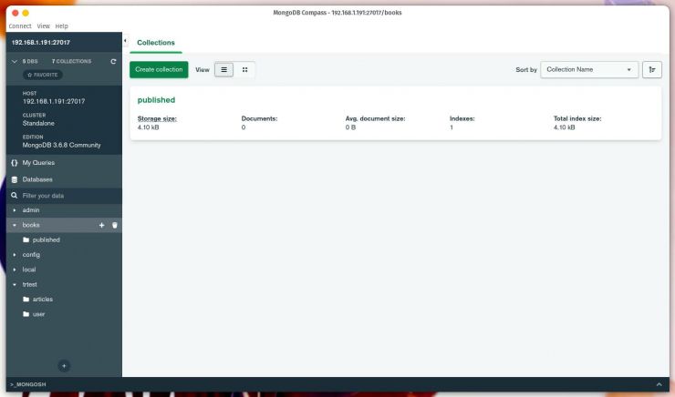 How to create a database and add a collection with MongoDB GUI Compass ...