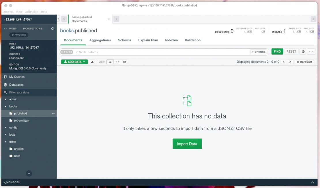 How To Create A Database And Add A Collection With Mongodb Gui Compass Techrepublic