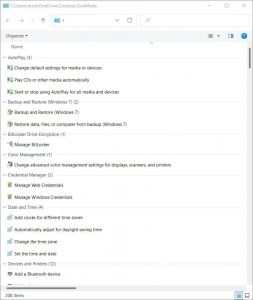 How to enable access to god-mode in Microsoft Windows 11