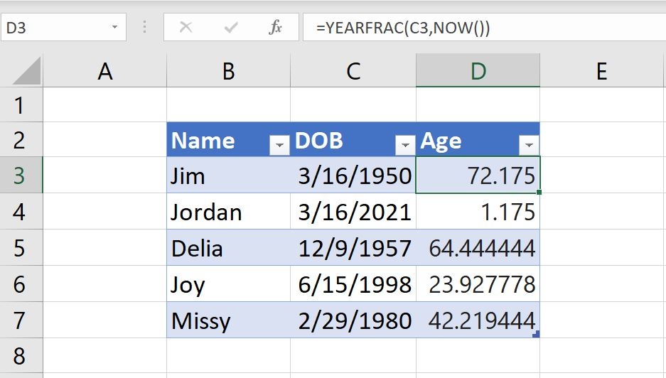 How to convert a birth date to an age without an expression using ...