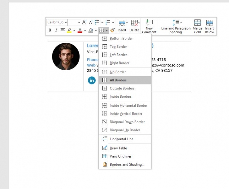 How to create a professional signature in Microsoft Word for Outlook ...