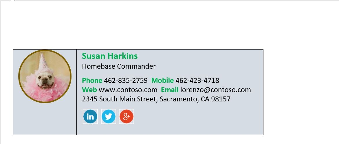How to create a professional signature in Microsoft Word for Outlook ...