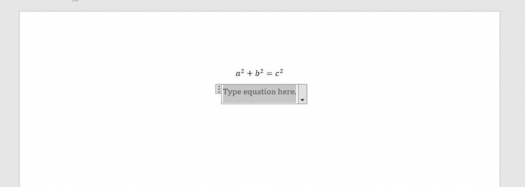 How to enter mathematical equations into a Microsoft Word document ...