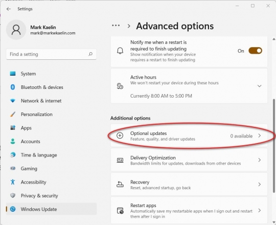 How to access and install advanced updates in Windows 11 - TechRepublic