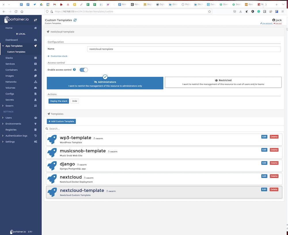 How to create a custom template in Portainer to ease Docker deployments ...