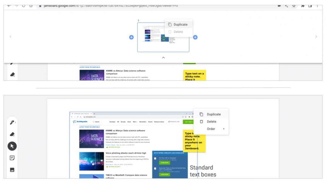 How to use five Jamboard features to create, illustrate and collaborate