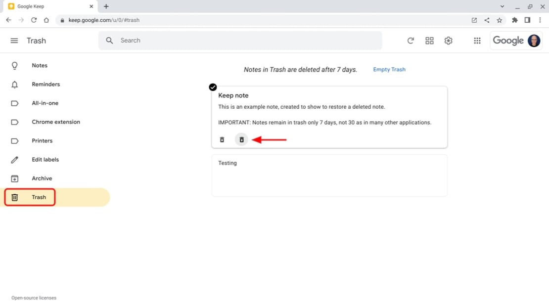 How to restore items in 7 Google apps - TechRepublic